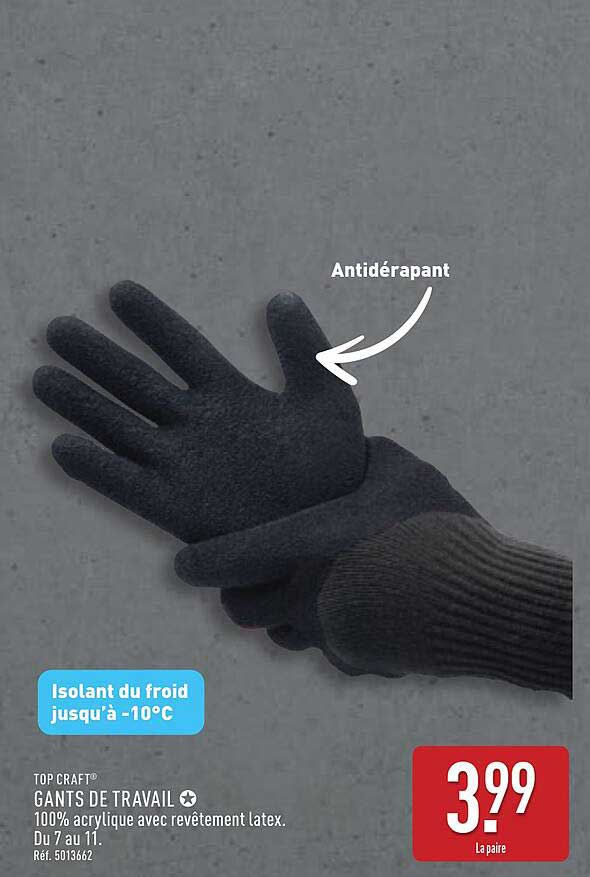 Promo Gants De Travail chez ALDI - 123Catalogue.fr