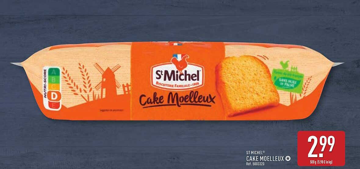 Promo St Michel Cake Moelleux chez ALDI - 123Catalogue.fr