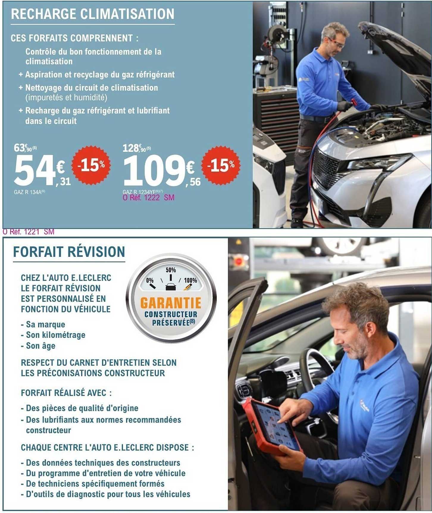 Recharge Clim Auto Leclerc