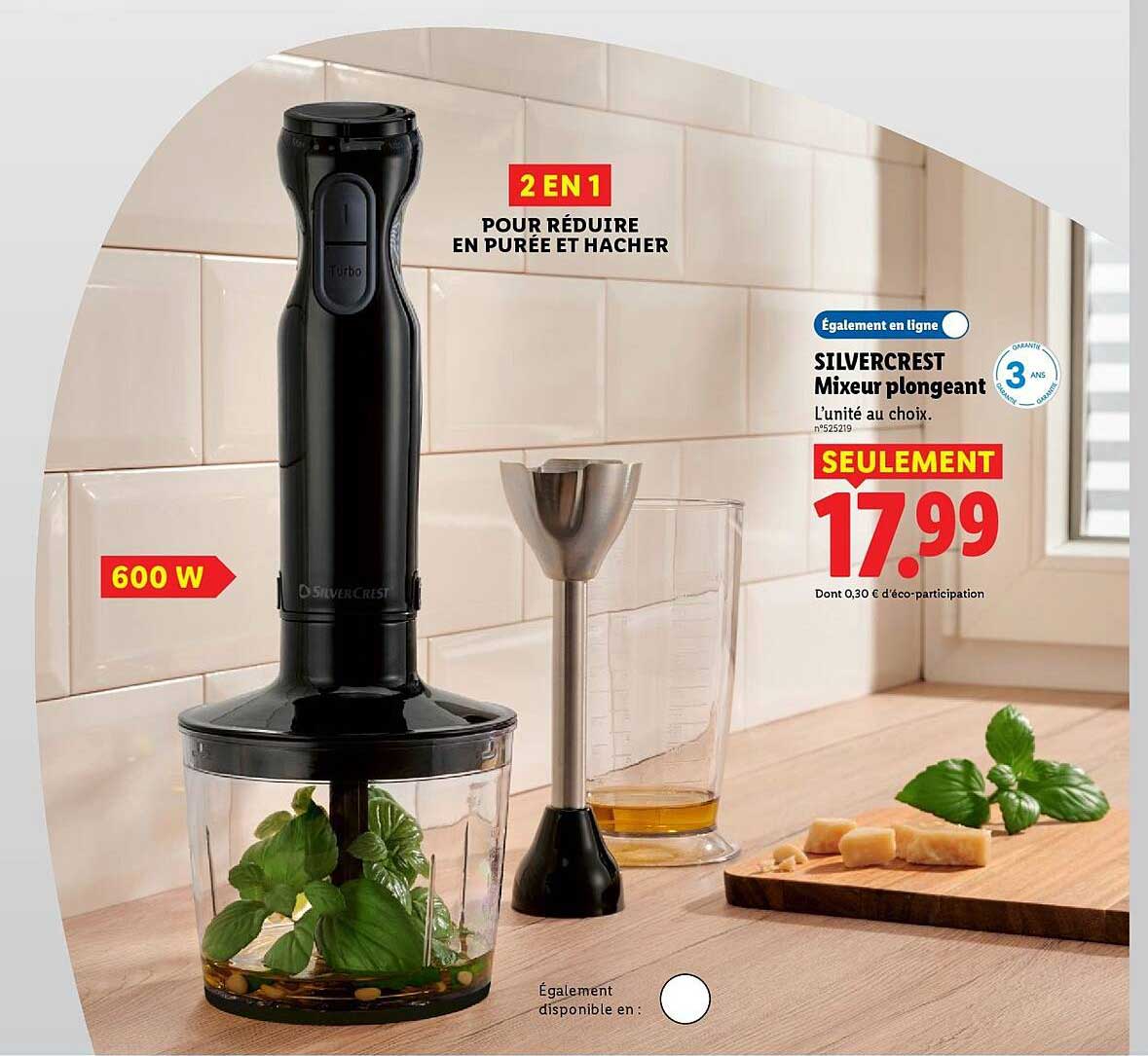 Promo Silvercrest Mixeur Plongeant chez Lidl - 123Catalogue.fr