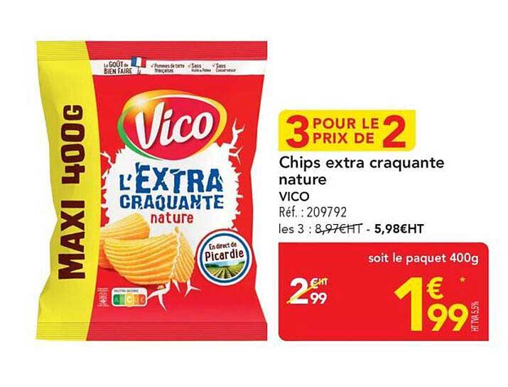 Promo Chips Nature Prix Mini chez Hyper U - 123Catalogue.fr