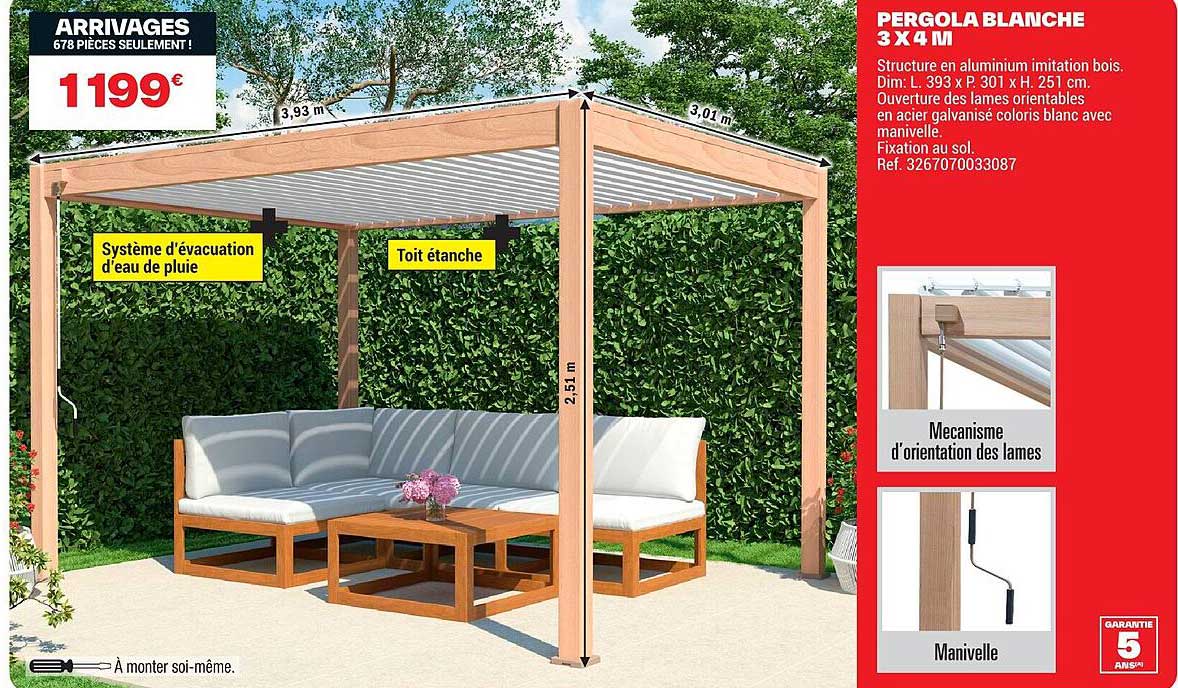 Pergola Fermee Brico Depot