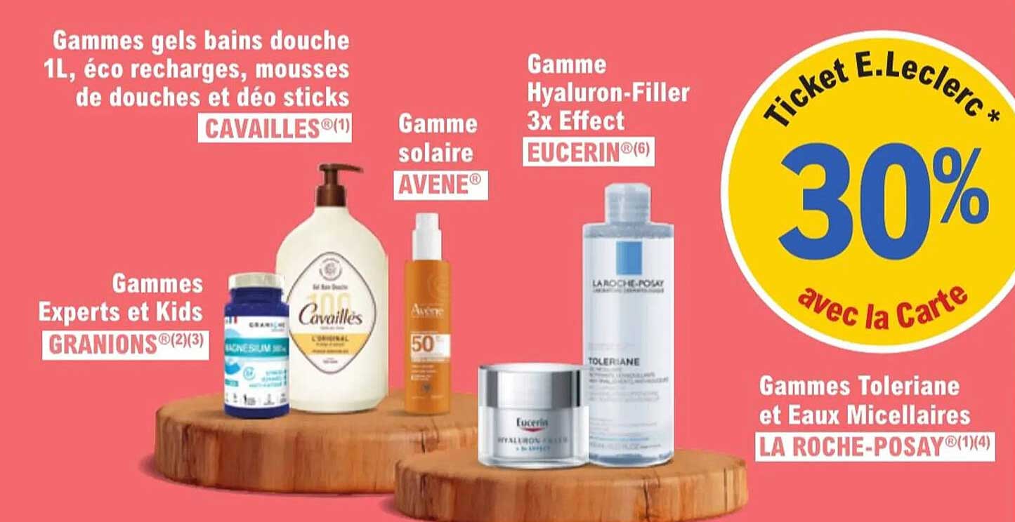 Promo Ticket E.leclerc * 30% Avec La Carte chez E.Leclerc Parapharmacie ...