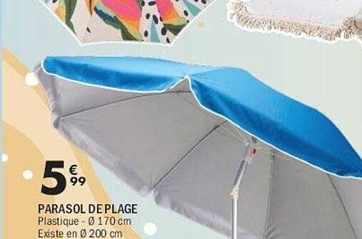 Promo Parasol De Plage chez La Foir'Fouille - 123Catalogue.fr