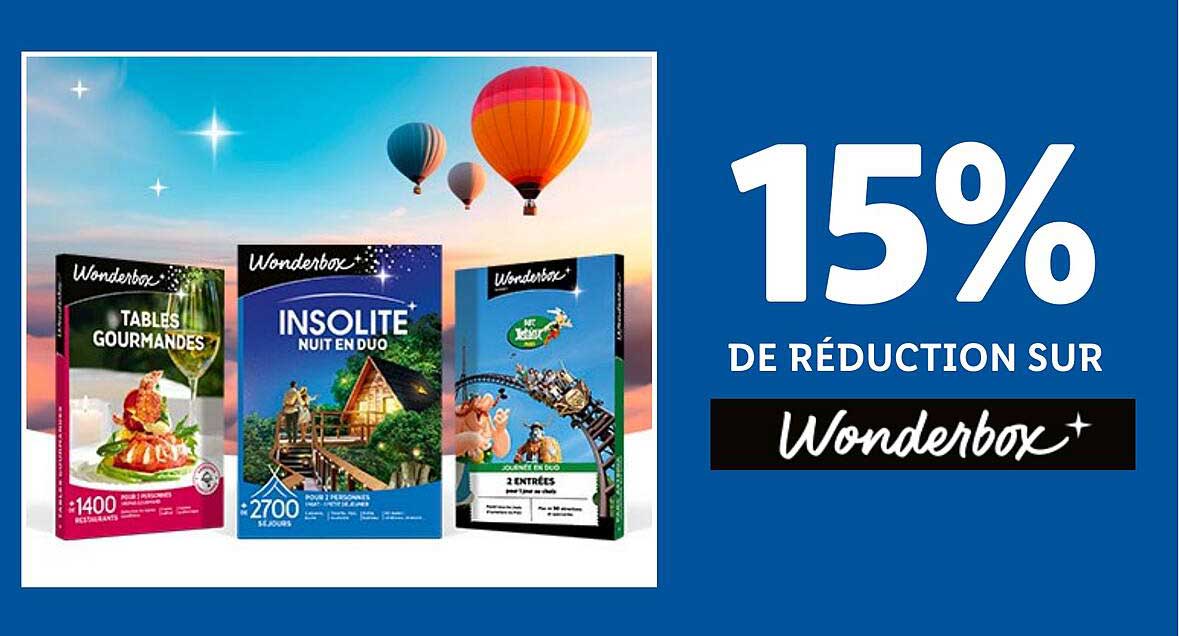 Promo Wonderbox Tables Gourmandes Wonderbox Insolite Nuit En Duo ...