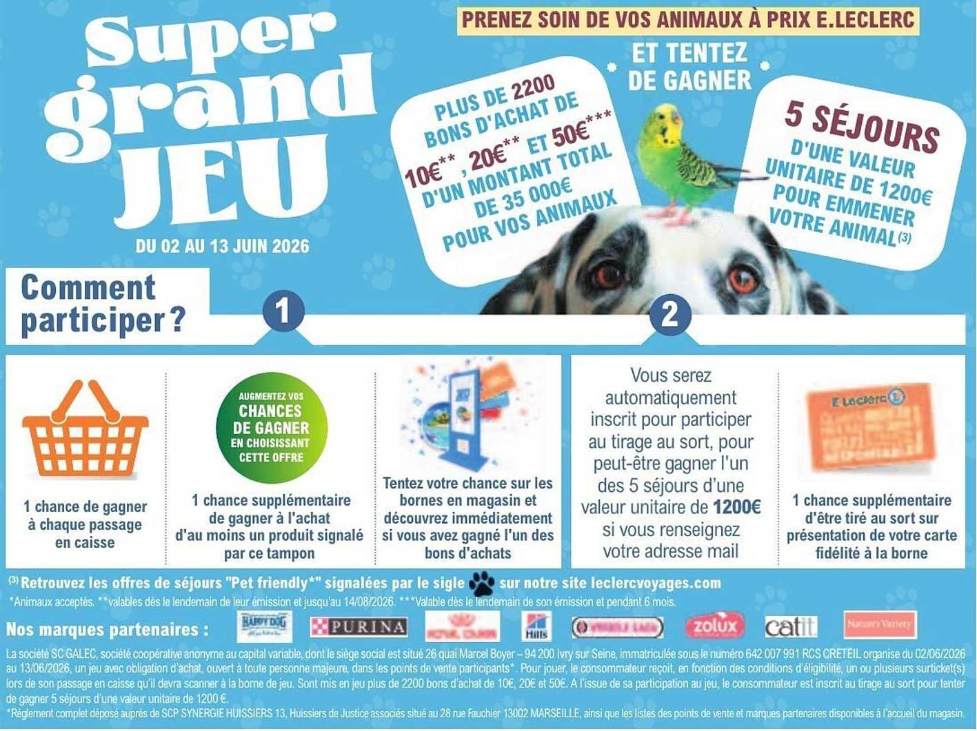 Promo Super Grand Jeu chez E.Leclerc Jardi - 123Catalogue.fr