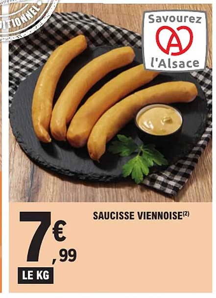 Promo Saucisse Viennoise chez E.Leclerc - 123Catalogue.fr