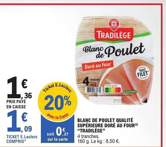 Prix Blanc De Poulet