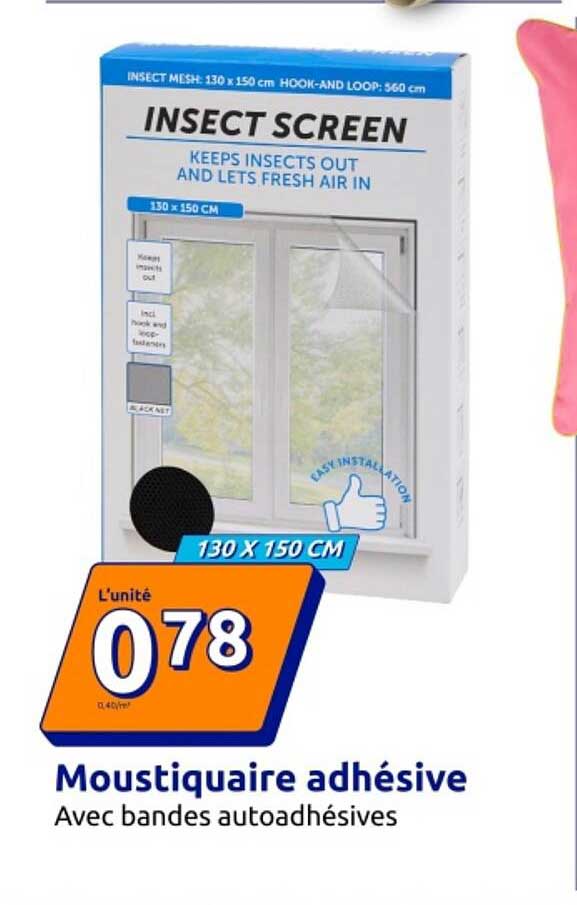 Promo Moustiquaire Adhésive chez Action - 123Catalogue.fr