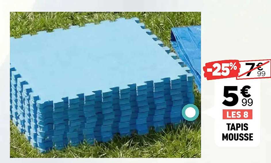 Promo Les 8 Tapis Mousse chez Centrakor - 123Catalogue.fr