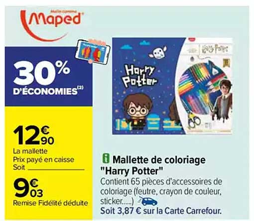 Promo Mallette De Coloriage "Harry Potter" chez Carrefour Market ...