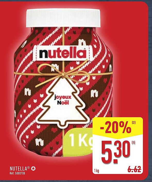 Promo Nutella 1 Kg -20% chez ALDI - 123Catalogue.fr