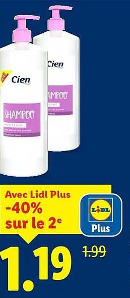 Promo Cien Shampoo chez Lidl - 123Catalogue.fr