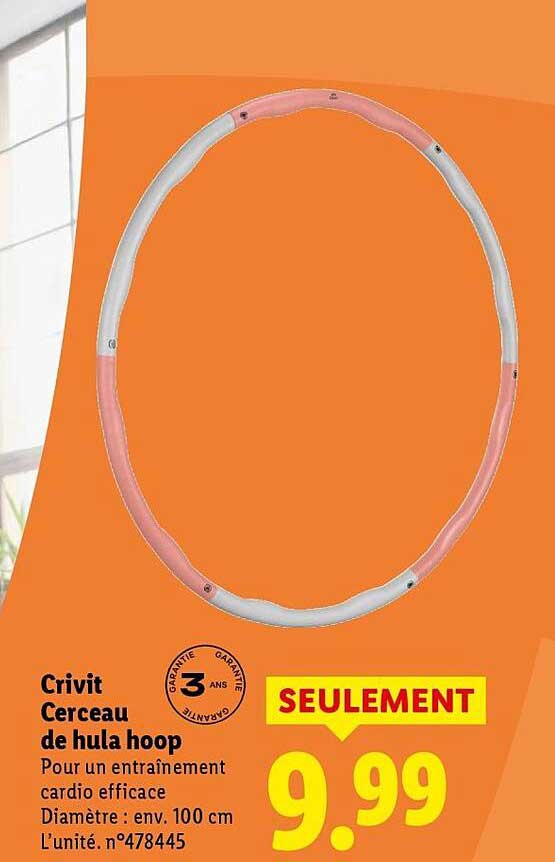 Promo Crivit Cerceau De Hula Hoop chez Lidl - 123Catalogue.fr