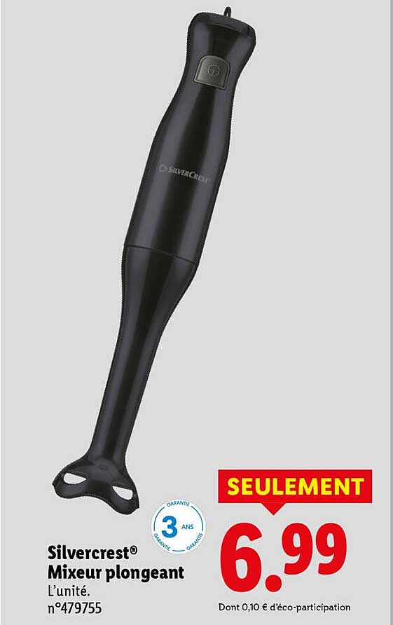 Promo Silvercrest® Mixeur Plongeant chez Lidl - 123Catalogue.fr