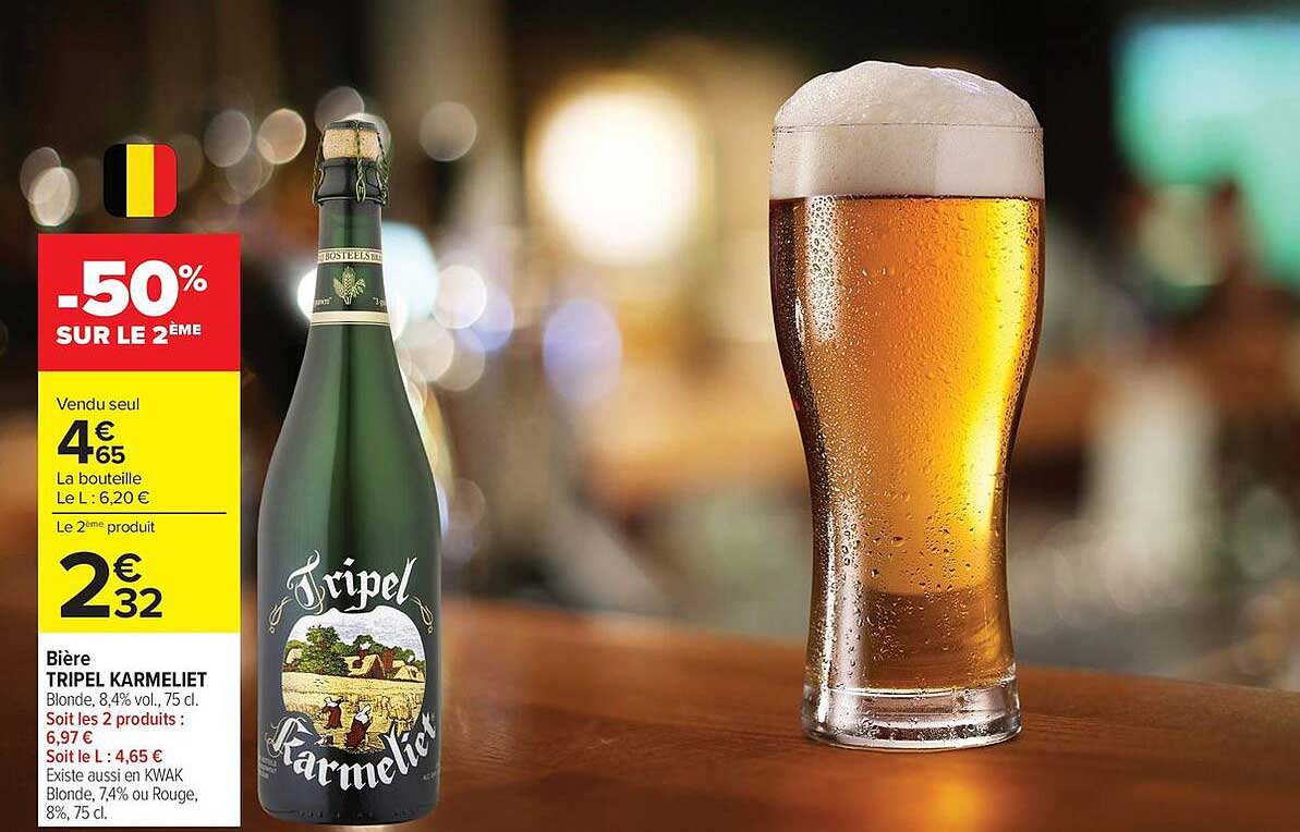 Biere Tripel Karmeliet Prix