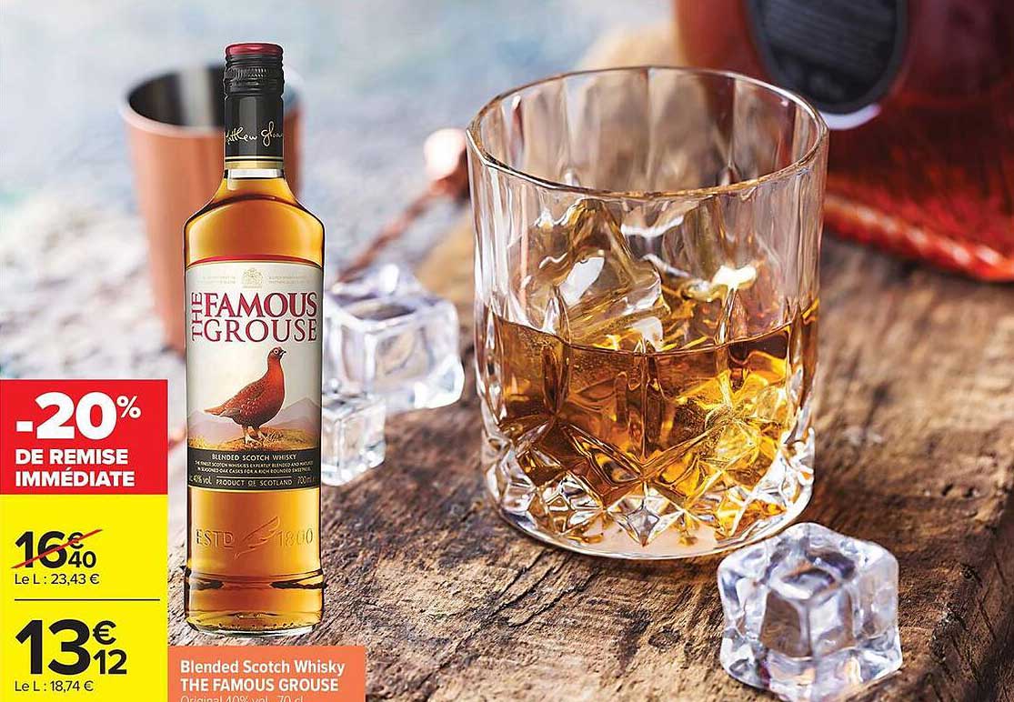 Promo Blended Scotch Whisky The Famous Grouse chez Carrefour ...