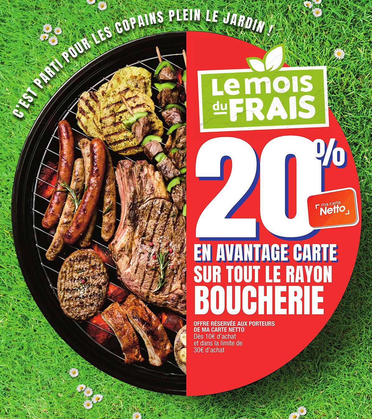 Promo 20% En Avantage Carte Sur Tout Le Rayon Boucherie chez Netto ...