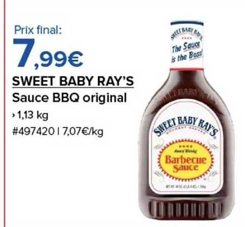 Promo Sweet Baby Ray’s Sauce Bbq Original chez Costco - 123Catalogue.fr