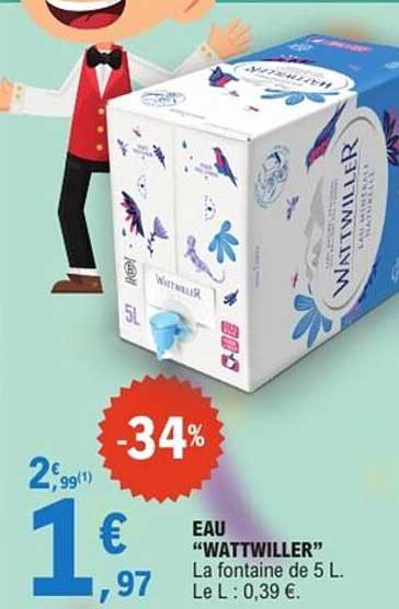 Promo Eau “Wattwiller” chez E.Leclerc - 123Catalogue.fr
