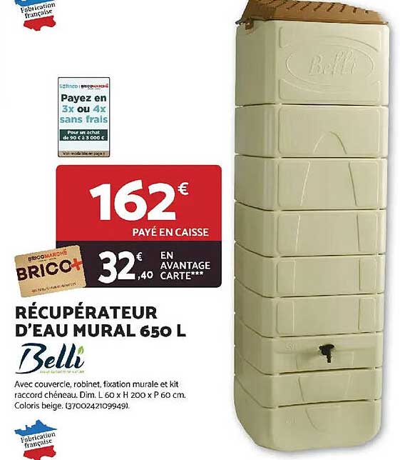 Recuperateur D Eau Bricomarche