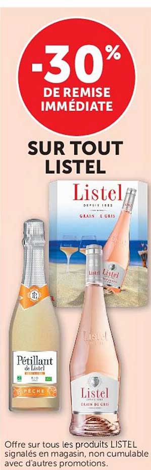 Promo -30% De Remise Immédiate Sur Tout Listel chez U Express ...