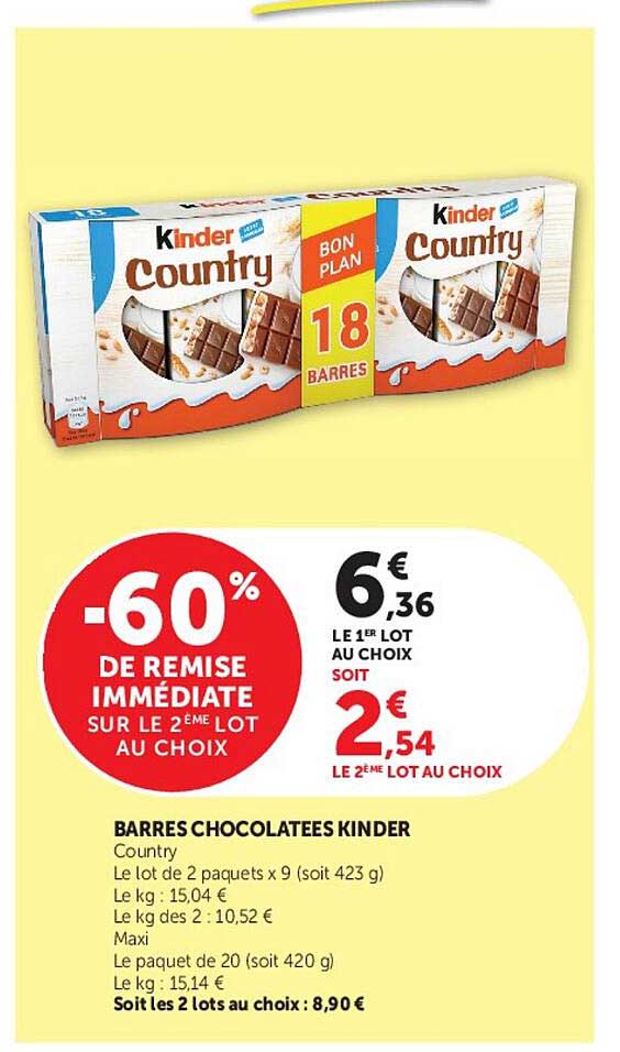 Promo -60% De Remise Immédiate Sur Le 2Ème Lot Au Choix chez Super U ...
