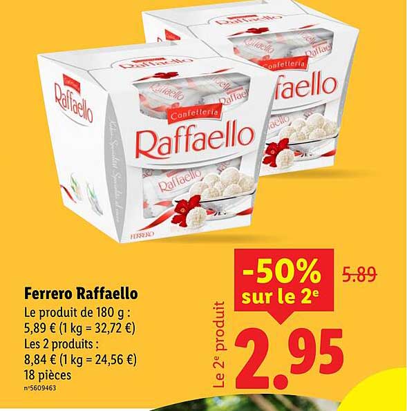 Promo Ferrero Raffaello chez Lidl - 123Catalogue.fr