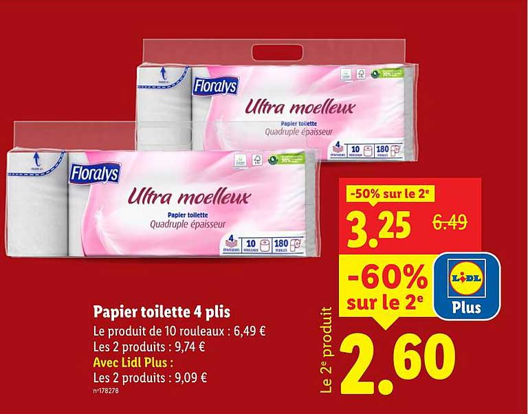 Papier Toilette Lidl 4 Plis
