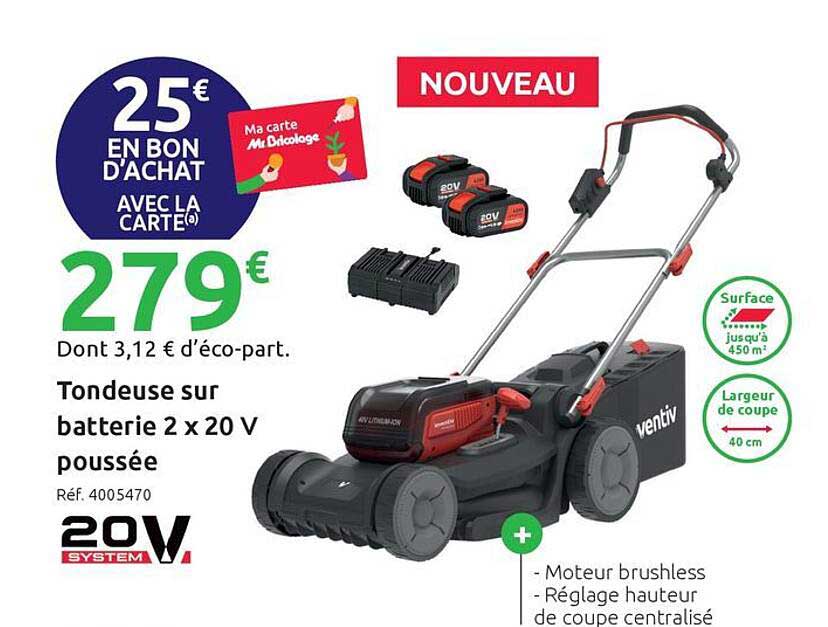 Tondeuse Mr Bricolage Promo