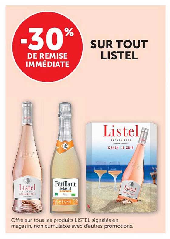 Promo -30% De Remise Immédiate Sur Tout Listel chez U Express ...