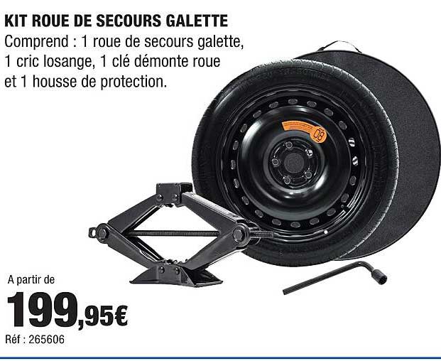 Promo Kit Roue De Secours Gallette chez Autobacs - 123Catalogue.fr
