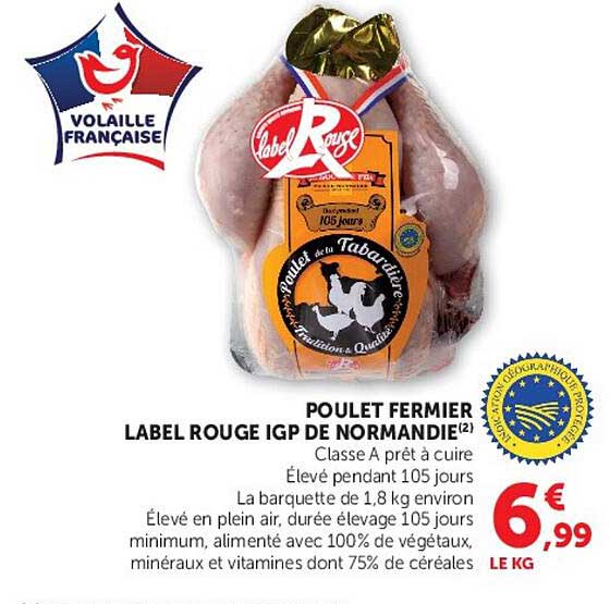 Promo Cuisse De Poulet Fermier Label Rouge Igp De La Drôme chez Super U ...