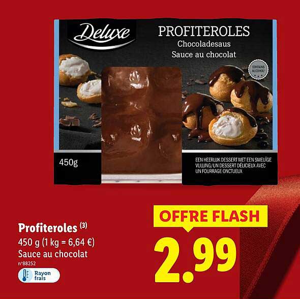 Promo Profiteroles chez Lidl - 123Catalogue.fr