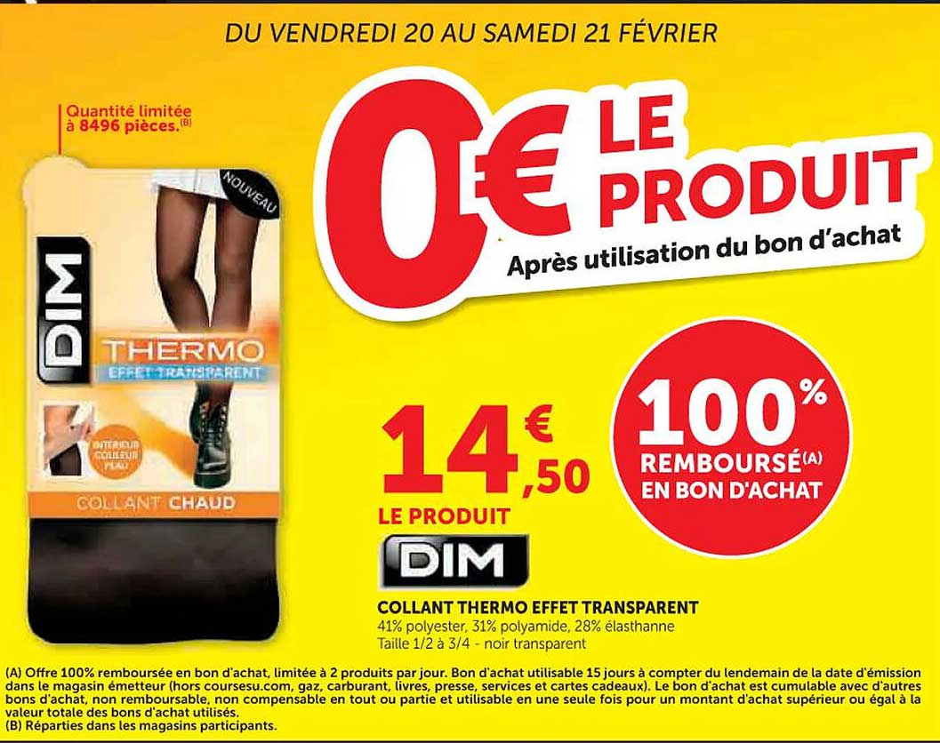 Collant Thermo Effet Transparent