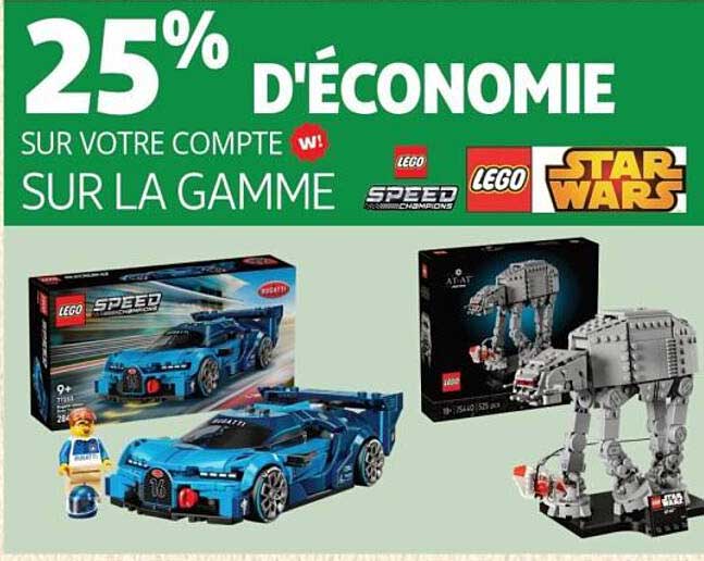 Promo 25% D'économie Sur Votre Compte W! Sur La Gamme Lego Speed ...
