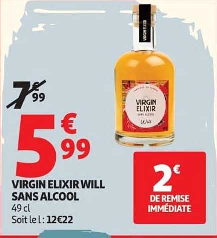 Promo Virgin Elixir Spiced Frankie Sans Alcool chez Auchan ...