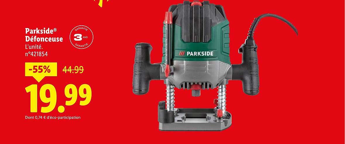Promo Parkside® Défonceuse chez Lidl - 123Catalogue.fr