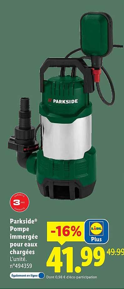 Pompe Parkside Lidl