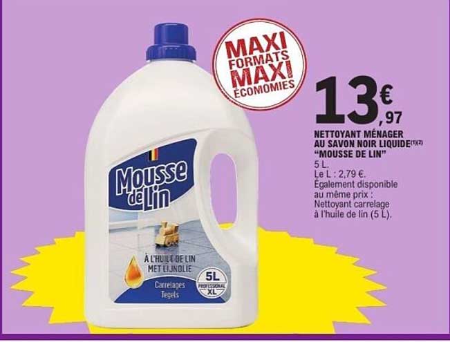 Savon Noir Liquide Leclerc