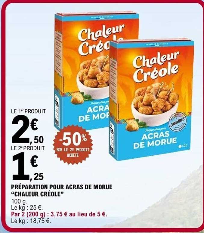 Promo Préparation Pour Acras De Morue "Chaleur Créole" chez E.Leclerc ...