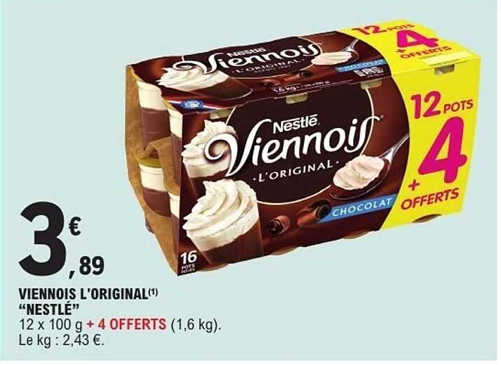 Promo Viennois L'original "Nestlé" chez E.Leclerc - 123Catalogue.fr