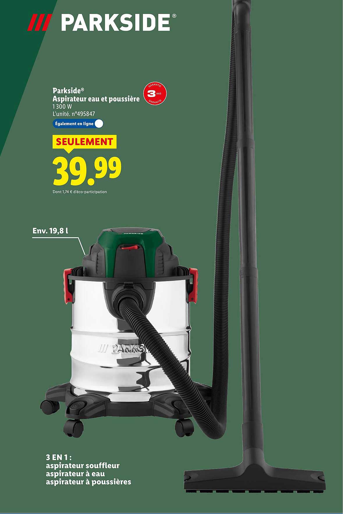 Aspirateur Eau Et Poussire Parkside