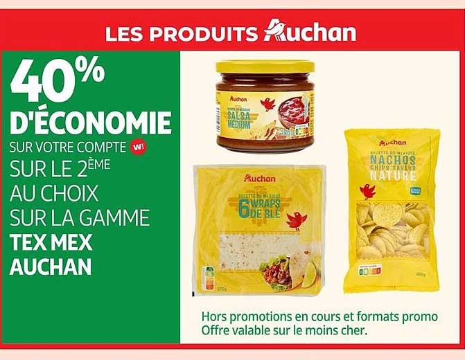 Promo Les Produits Auchan chez Auchan Supermarché - 123Catalogue.fr