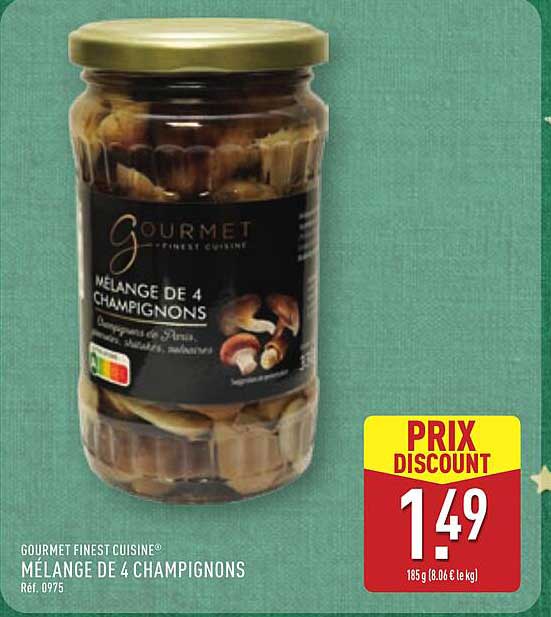 Promo Mélange De 4 Champignons chez ALDI - 123Catalogue.fr