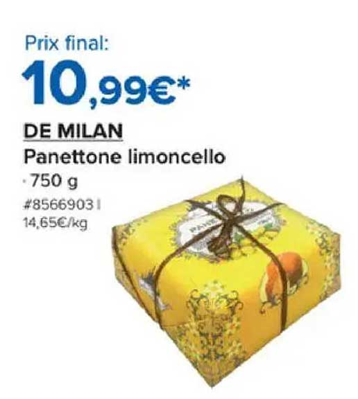 Promo Panettone Limoncello chez Costco - 123Catalogue.fr