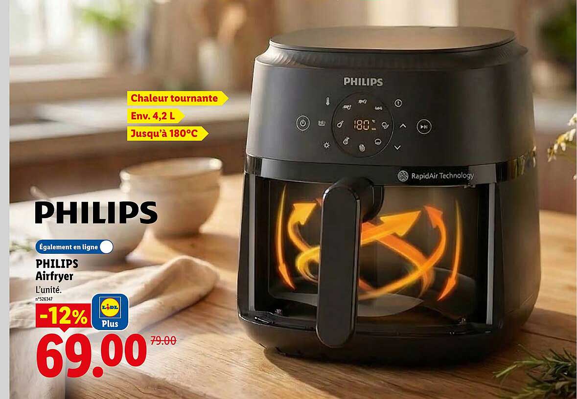 Promo Philips Airfryer L’unité. chez Lidl - 123Catalogue.fr