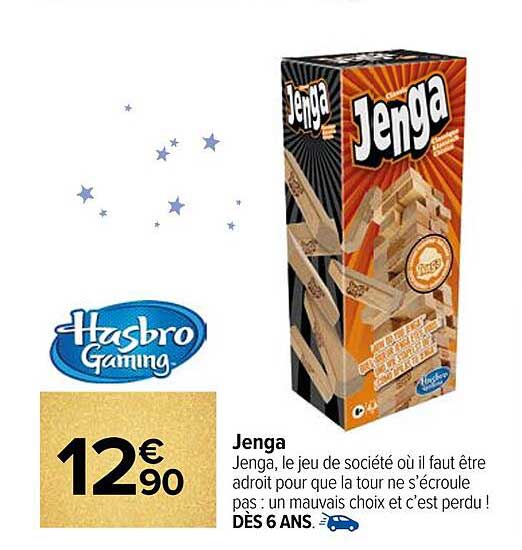 Promo Jenga chez Carrefour - 123Catalogue.fr