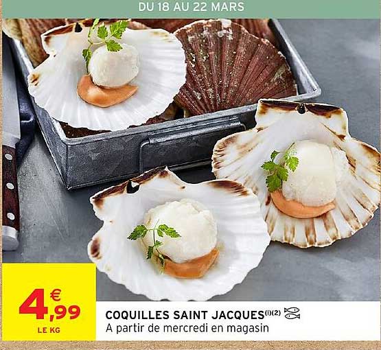 Promo Noix De Coquilles Saint Jacques U (1/2) chez Super U ...