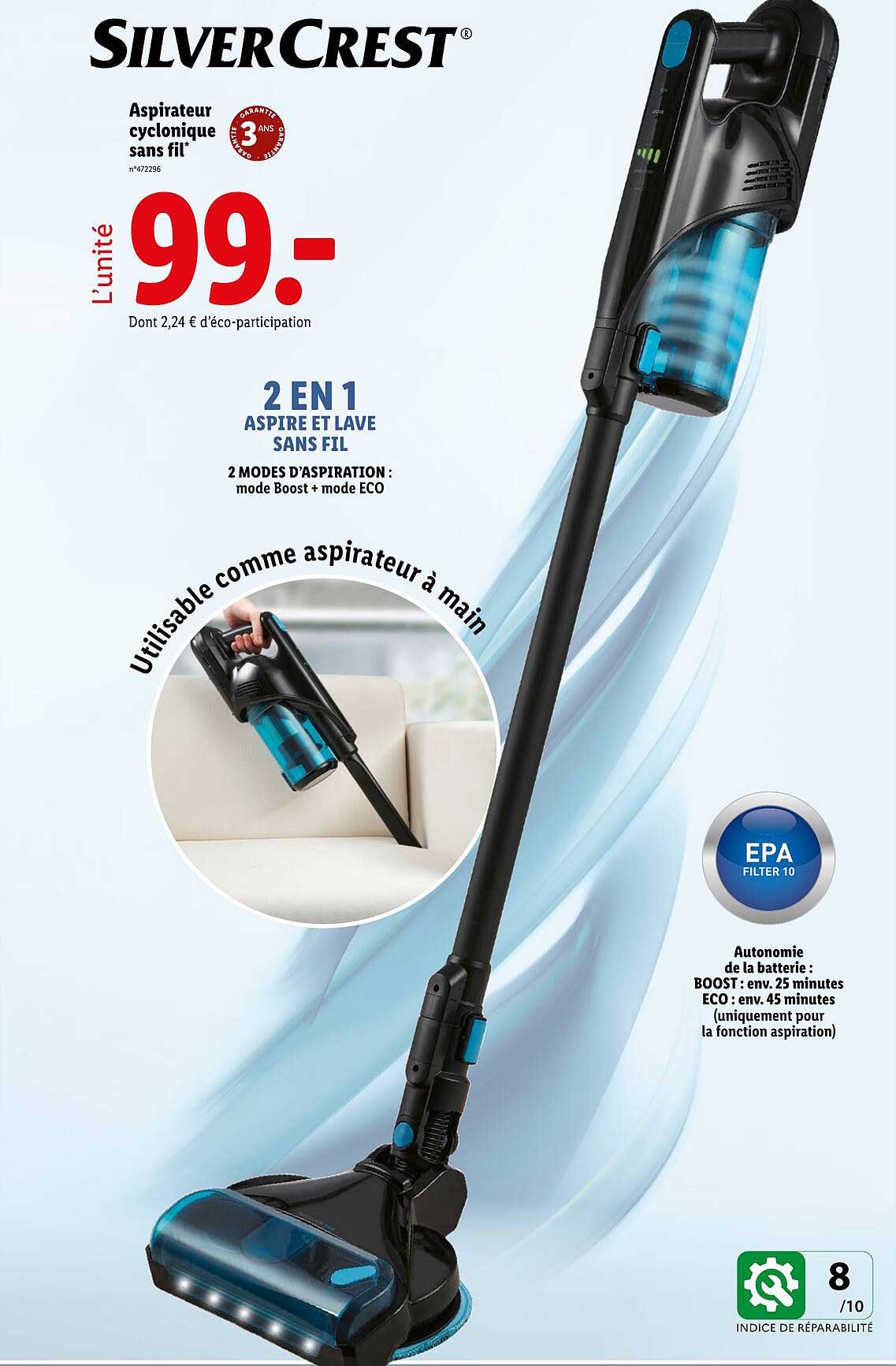 Aspirateur Sans Fil Lidl 2022